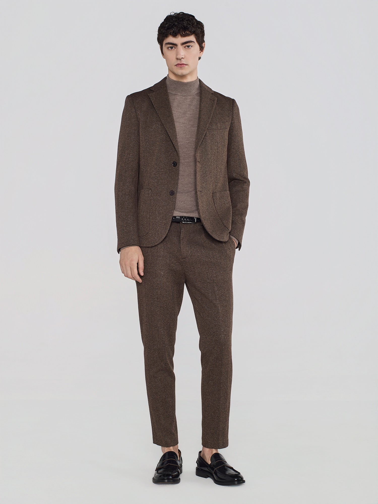 CHEVRON SUIT JACKET – DAVID NAMAN